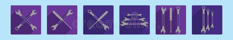 Set of Tools Cartoon Icon Design Template with Various Models. Vector ...