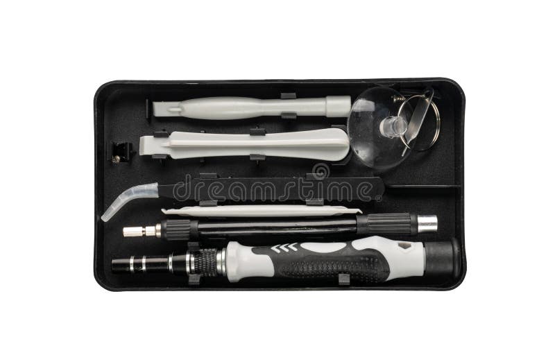 Set of Tools in the Case, Suitcase or Tool Kit Stock Photo - Image of ...