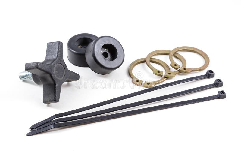 Set of Tools and a Few Pieces of Equipment are Displayed on a White ...