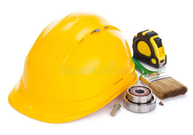 Tools and Instruments Isolated on White Background Stock Image - Image ...