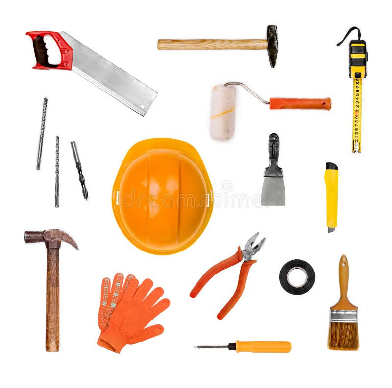 A set of tools stock image. Image of carpentry, screwdriwer - 52411579