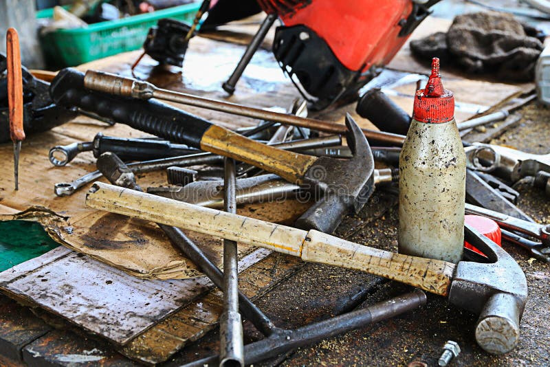 Set of Tools and Maintenance for Fixed Stock Image - Image of precision ...