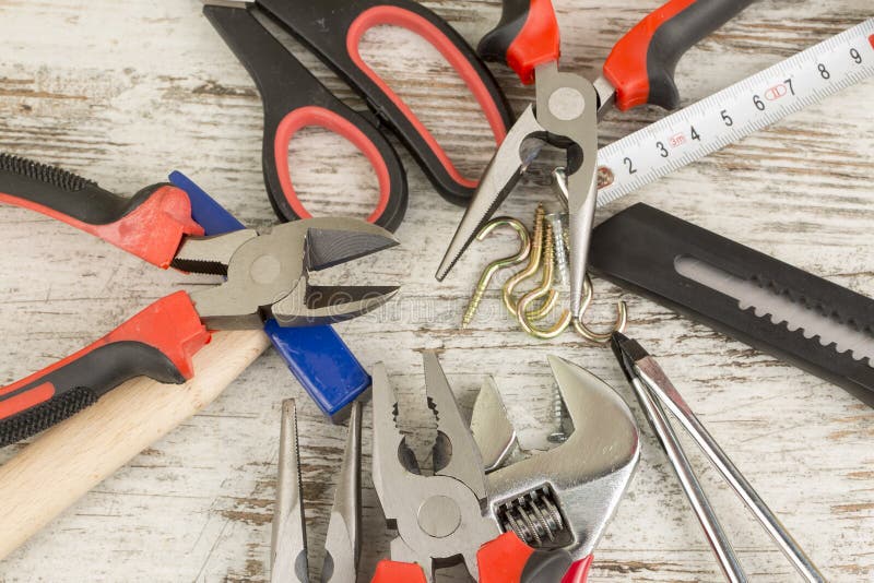 Set Of Tools, Many Tools Isolated Stock Image - Image of repair ...