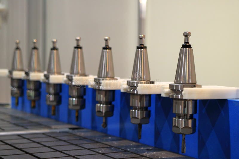 Tools for a Modern Milling Machine Stock Photo - Image of furniture ...