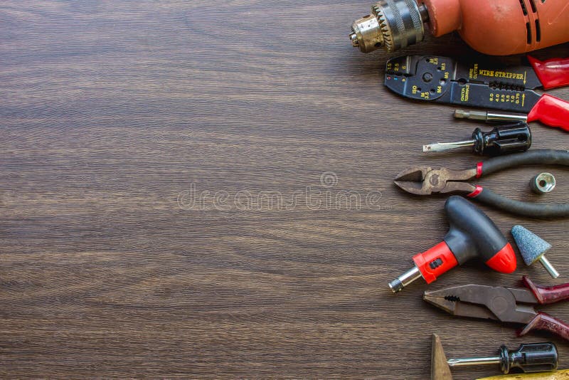 Set of Tools, Tool Box for Construction, Electronic, Building, C Stock ...