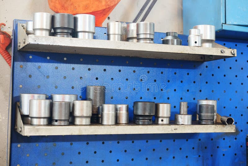 Set of Tools on a Working Place of a Worker Stock Image - Image of ...