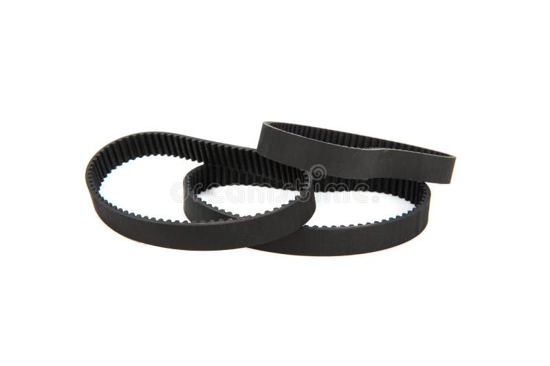 A Set of Toothed Rubber Belts for Power Tools Stock Image - Image of ...