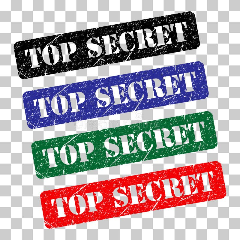 Top Secret Stamp Symbol, Label Sticker Sign Button, Text Banner Vector ...