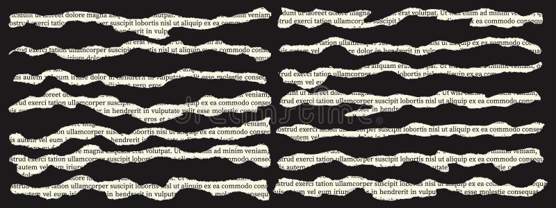 Set of Torn Paper. Design Elements for Contemporary Art Collage Stock ...