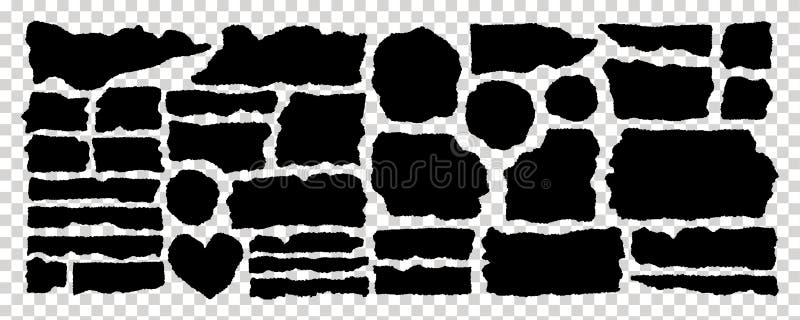 Set of torn paper frames. stock vector. Illustration of chevron - 307433904