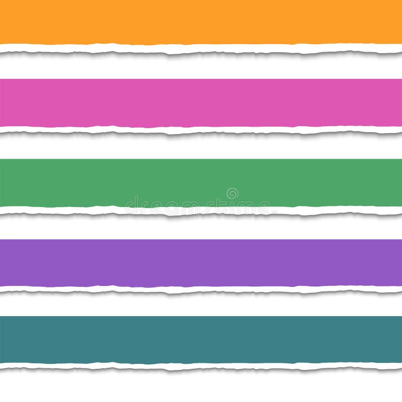 Big Collection of Torn Paper Stock Vector - Illustration of label ...