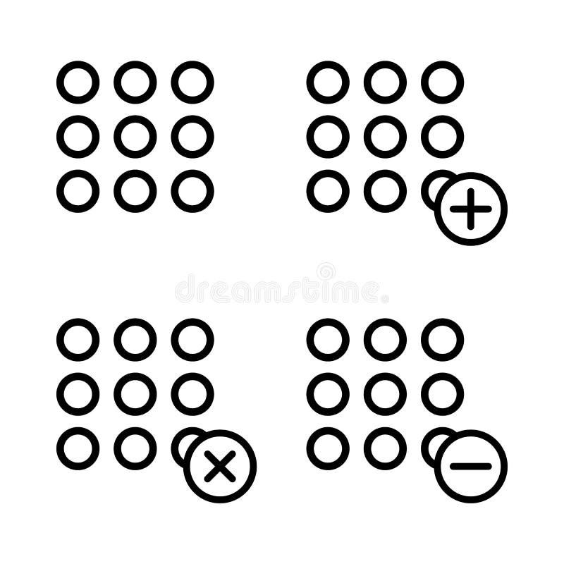 Set of Touch Lock Icons. Element of Phone Icons for Mobile Concept and ...