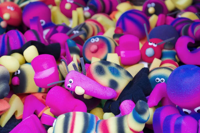 Set Of Toys Of Various Colors Stock Photo - Image of education, yellow ...