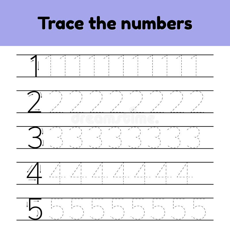 Trace Line Letters for Kindergarten and Preshool Kids. Alphabet Stock ...
