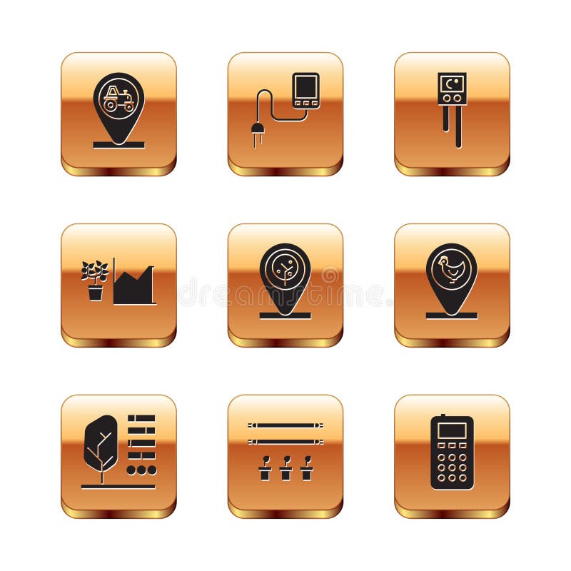 Set Tractor and Location, Plant Status, Smart Farm with Bulb Plant ...