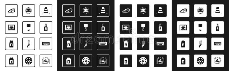 Set Traffic Cone, Engine Piston, Car Wash, Headlight, Key with Remote ... Set Traffic Cone, Engine Piston, Car Wash, Headlight, Key with Remote ...