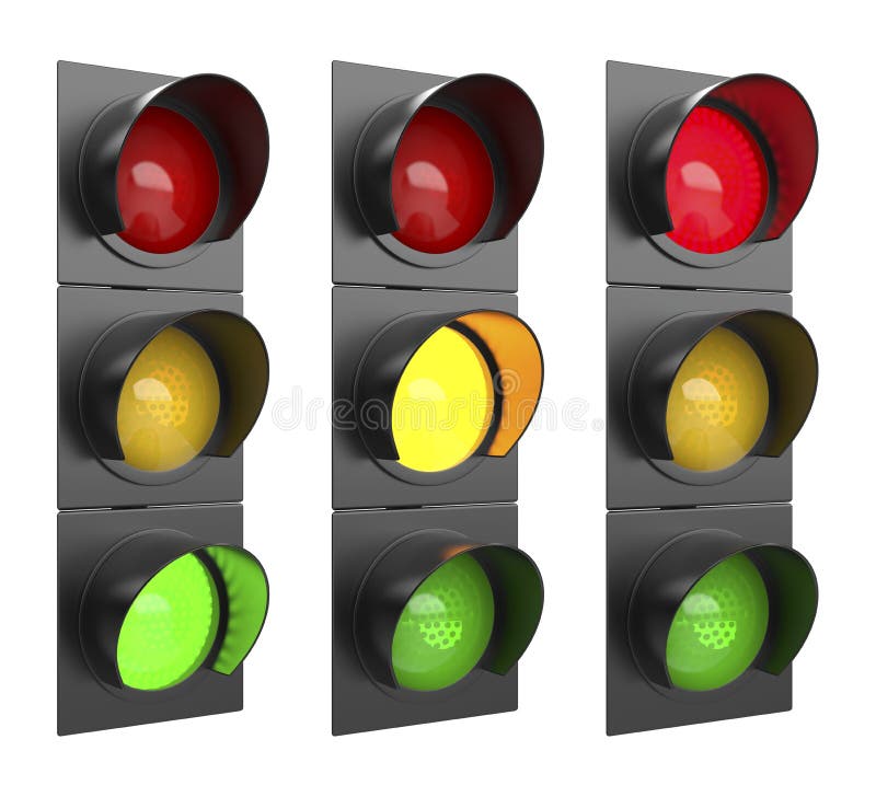 Set of traffic lights stock image. Illustration of traffic - 244807139