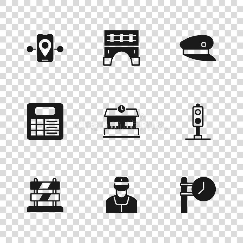 Set Train Conductor, Traffic Light, Station Clock, Railway, Driver Hat ...