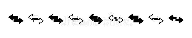 Set of Transfer Arrows Vector Icons. Swap, Exchange, Interchange Symbol ...