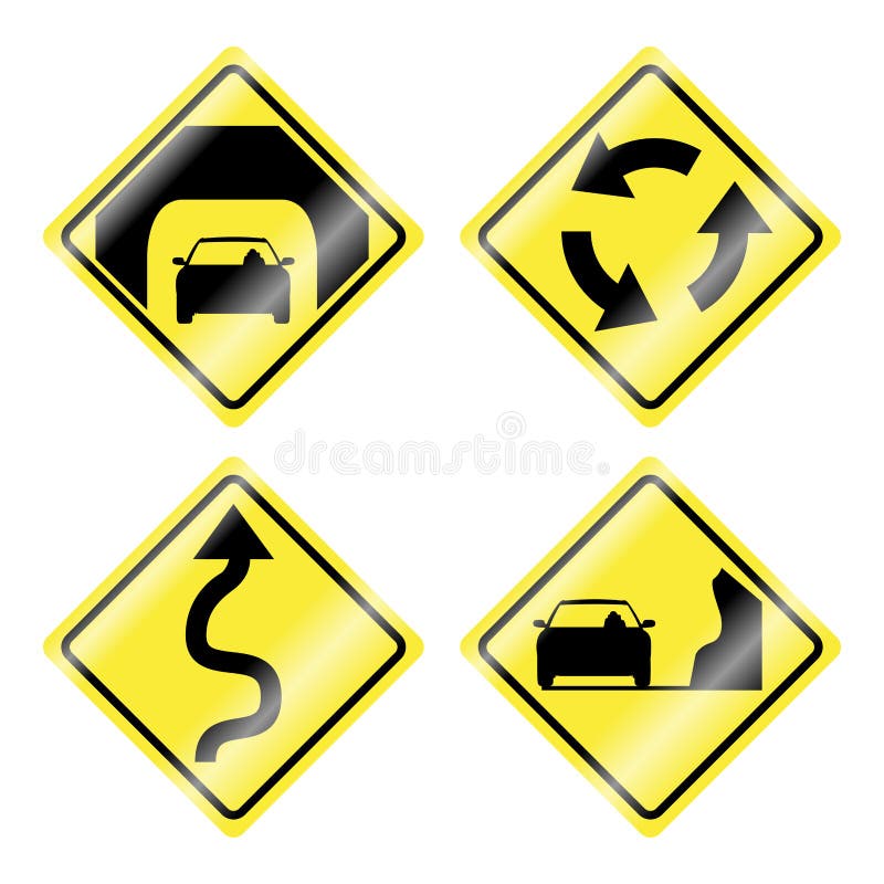 Set of transit signals stock illustration. Illustration of city - 86043115
