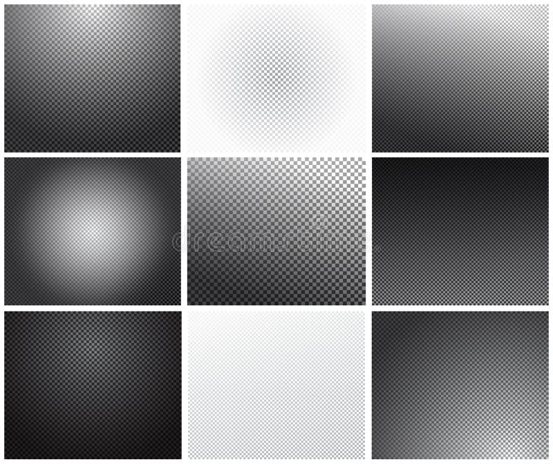 Set of Transparency Grid. Vector Backgrounds Stock Vector ...