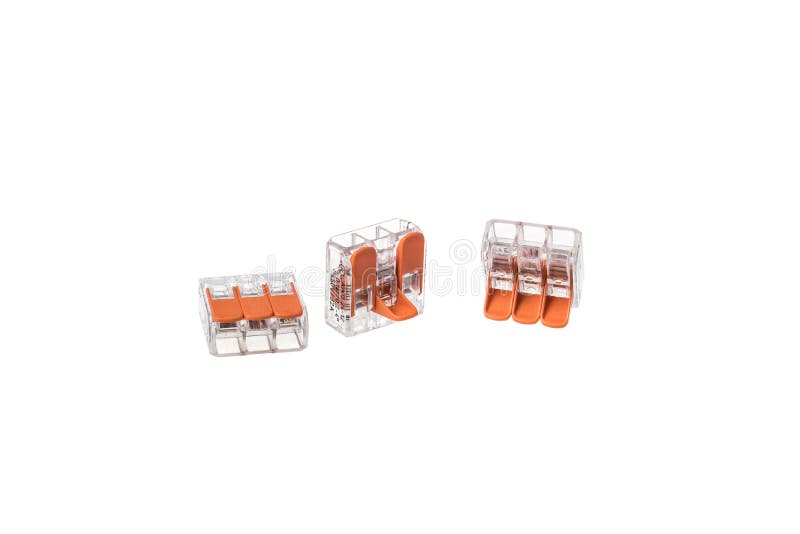 Transparent Triple Installation Terminal Block with One Open Terminal ...