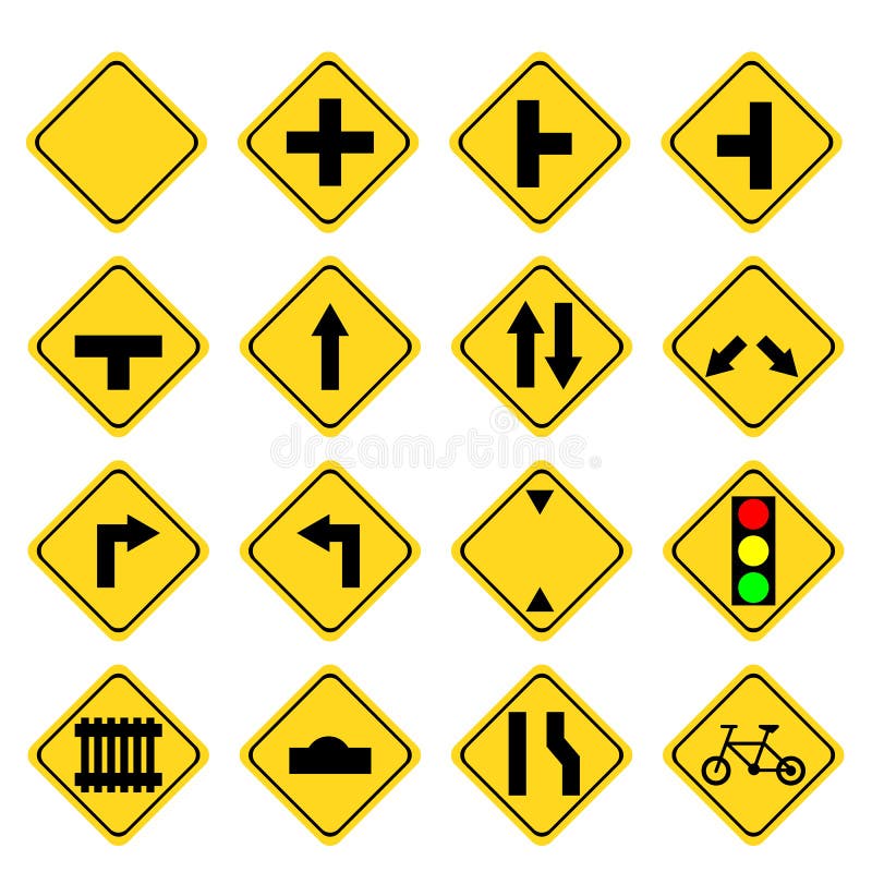 Set of transportation sign stock vector. Illustration of icon - 68746732