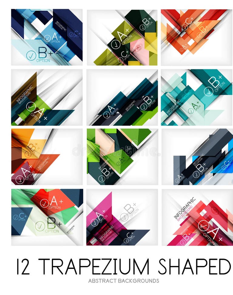 Trapezium Geometric Shape Backgrounds Stock Illustrations – 17 Trapezium Geometric Shape ...
