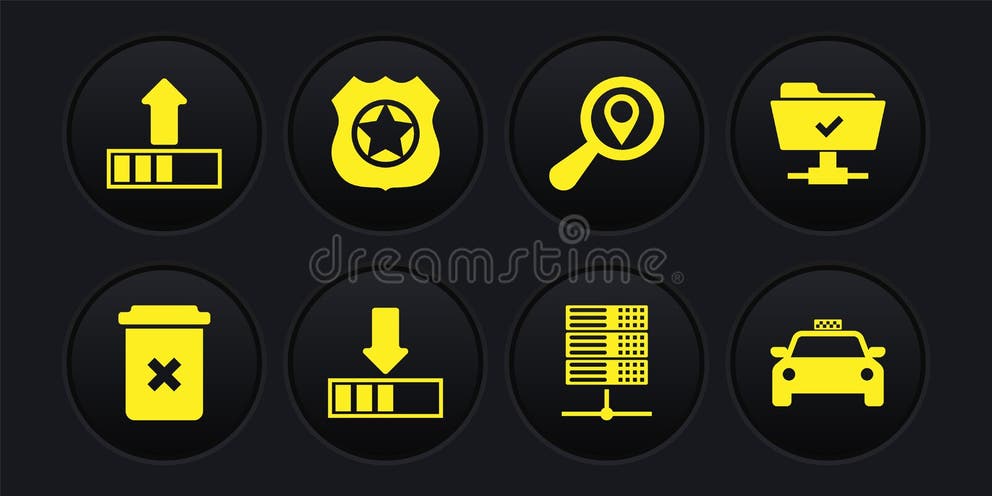 Set Trash Can, FTP Operation Successful, Loading, Server, Data, Web Hosting, Search Location and ...