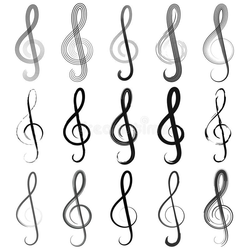 Treble Clef Stock Illustrations – 33,983 Treble Clef Stock ...