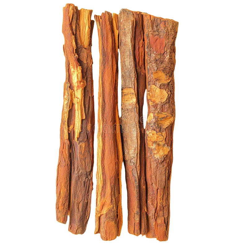 Tree Bark Pieces Isolated on White Background Natural Wood Isolated on ...