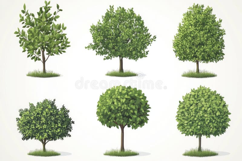 Set of Tree Stages stock illustration. Illustration of development ...