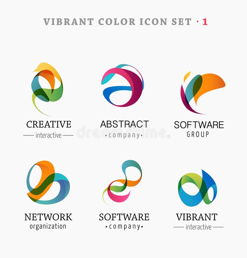 Colorful Icons of Technology and Social Media Stock Vector ...