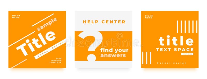 Set of Trendy Social Media Backdrop for Communication or Tips Stock Vector - Illustration of ...