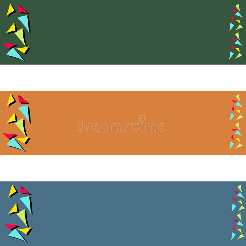 Set of Triangle Banner. Pattern for Your Design Stock Vector ...
