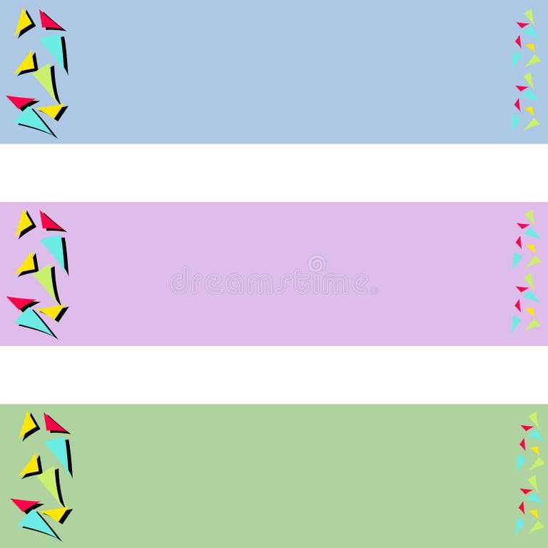 Set of Triangle Banner. Pattern for Your Design Stock Vector ...