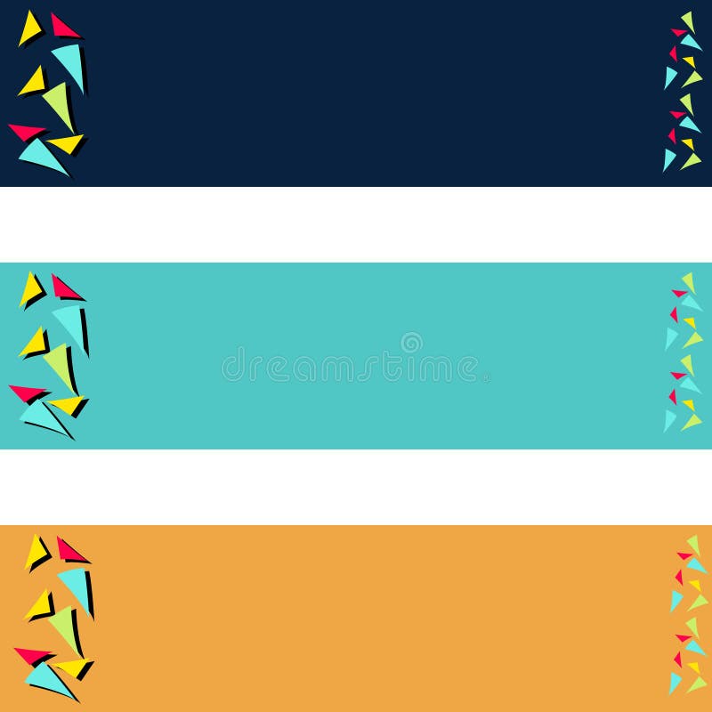 Set of Triangle Banner. Pattern for Your Design Stock Vector ...