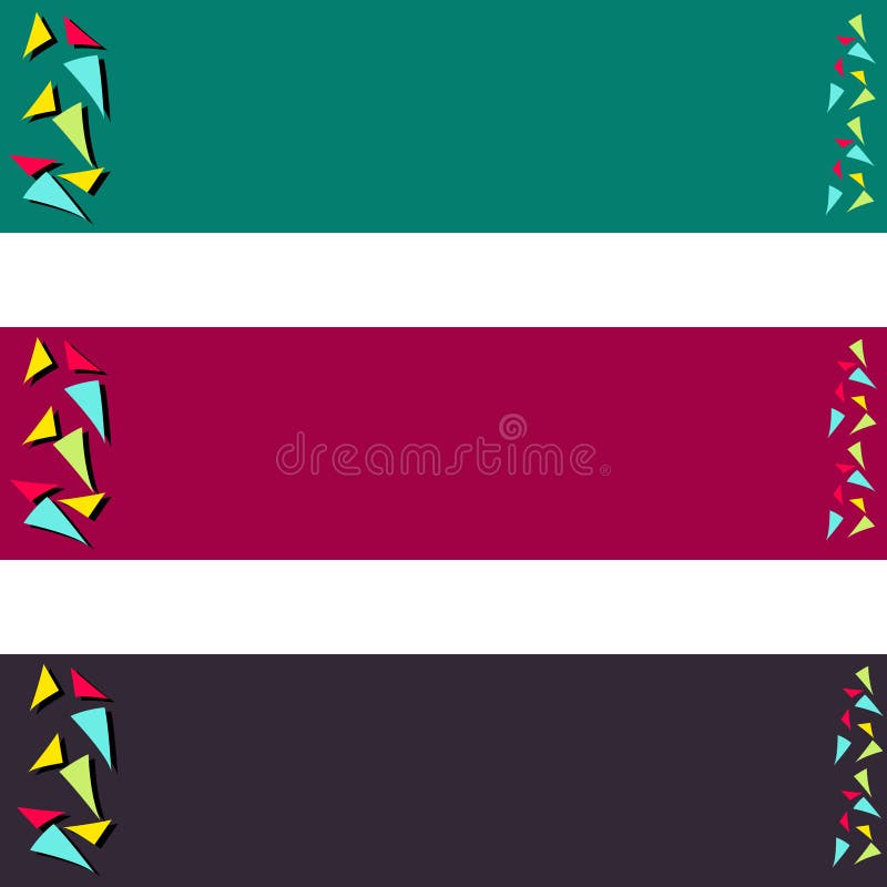 Set of Triangle Banner. Pattern for Your Design Stock Vector ...