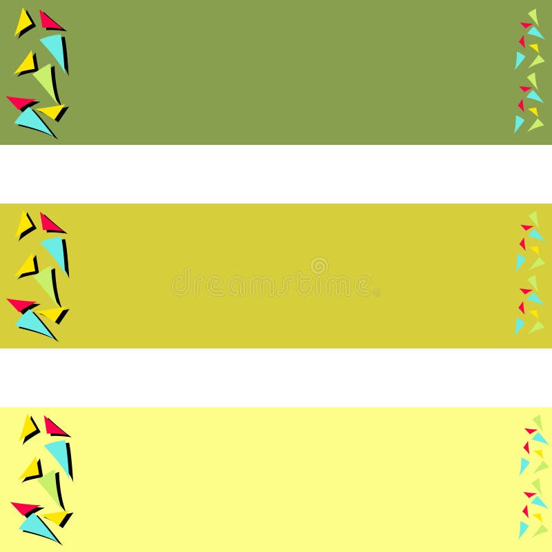 Set of Triangle Banner. Pattern for Your Design Stock Vector ...