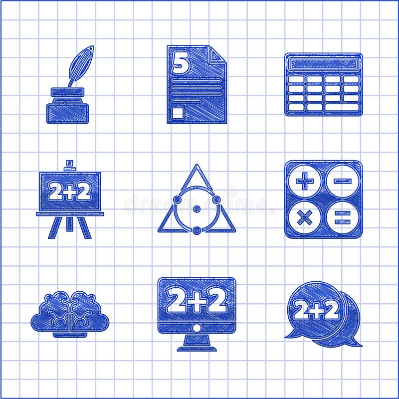 Set Triangle Math, Equation Solution, Calculator, Human Brain ...