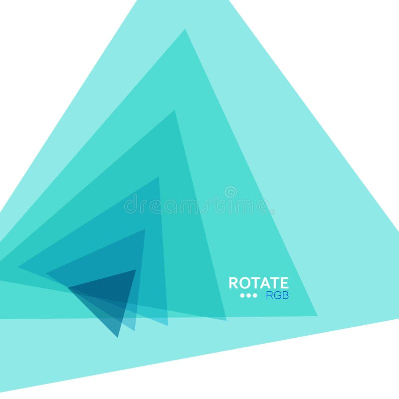 Set Triangle Rotate Design Element / Vector Illustration Stock ...