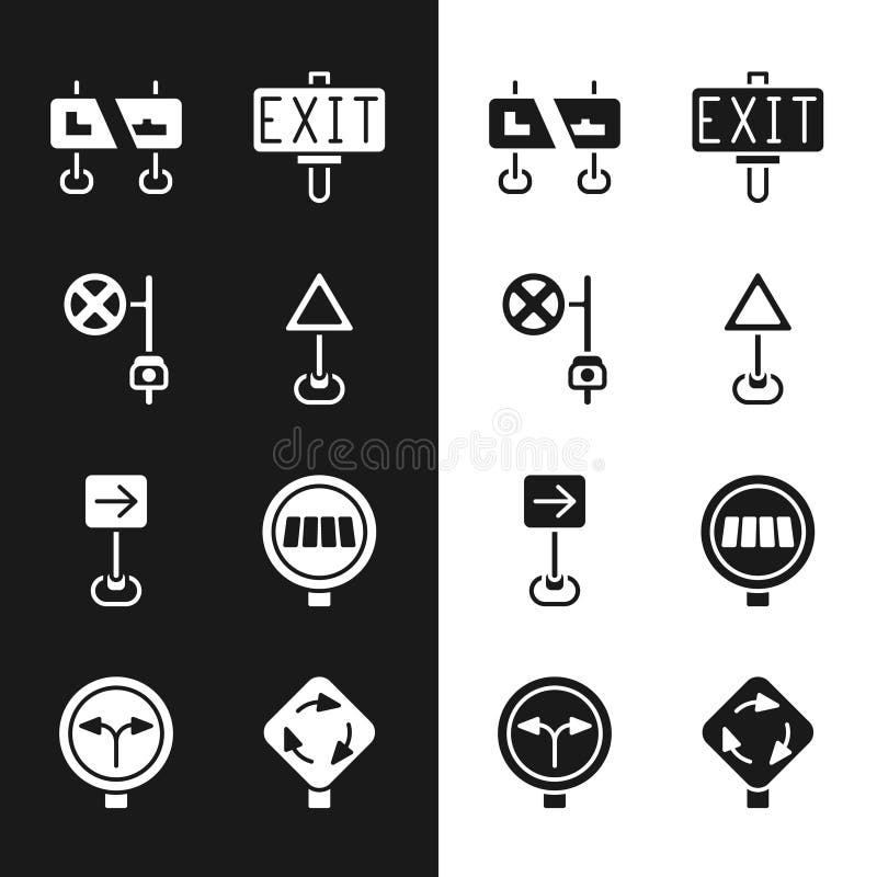 Set Triangle Warning Blank, Stop Sign with Camera, Road Traffic, Fire ...