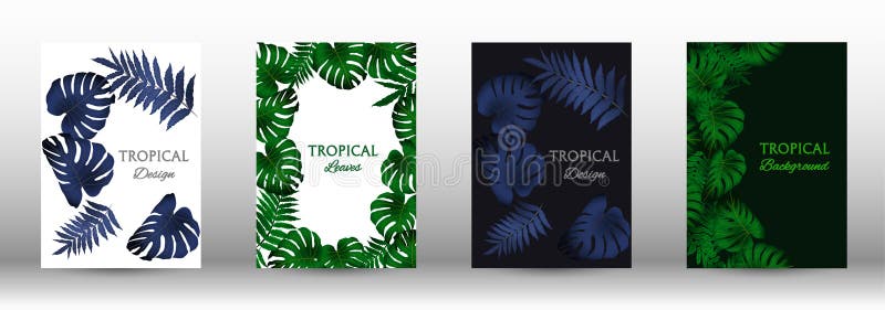 A set of tropic stock vector. Illustration of background - 148241093