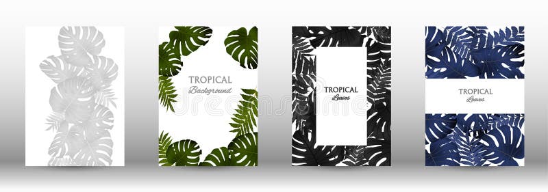 A set of tropic stock vector. Illustration of head, flyer - 148396246