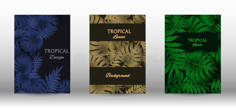 A set of tropic stock vector. Illustration of book, cover - 145895510