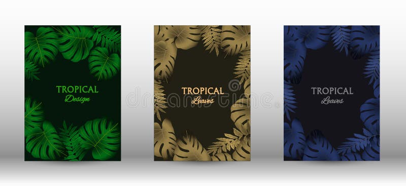 A set of tropic stock illustration. Illustration of banner - 149630662
