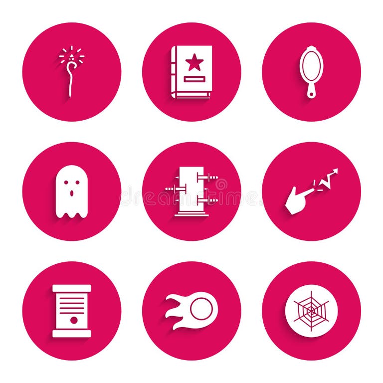 Set Trunk for Magic Tricks, Fireball, Spider Web, Spell, Decree, Paper ...