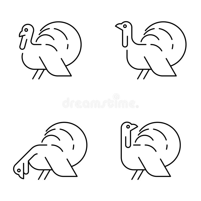 Set of Turkey Logo stock vector. Illustration of domestic - 274414695