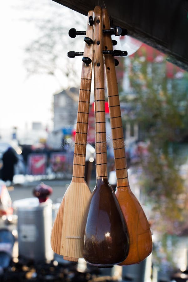 Set of Turkish Musical Instrument Saz Stock Image - Image of melody ...