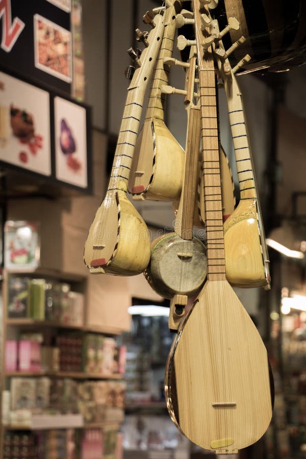 Set of Turkish Musical Instrument Saz Stock Photo - Image of sound ...